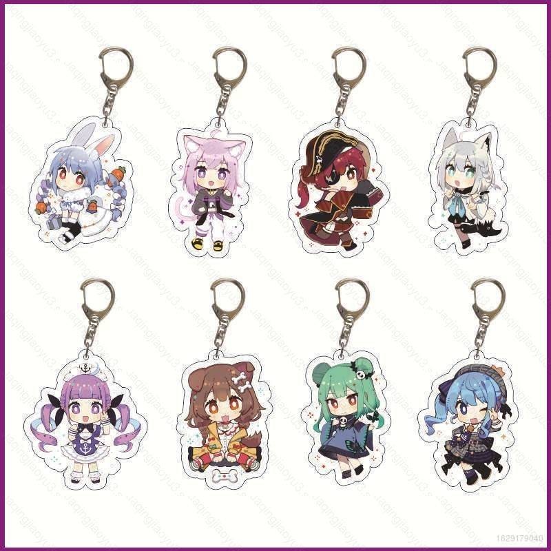 HOLOLIVE Keychain Anime Acrylic Bag Pandant Keyring 6cm Shirakami ...