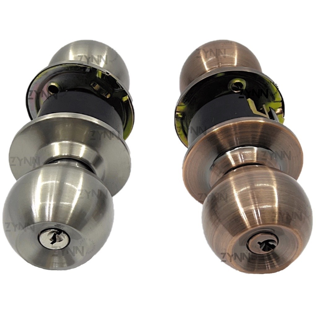 [SG STOCK] NELON DOOR LOCK 587 Security Safety Round Handle Cylinder ...