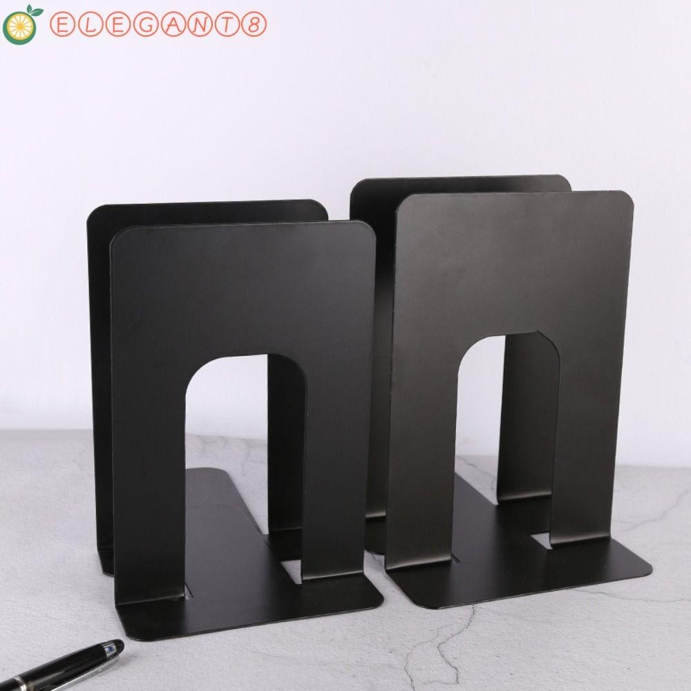 AELEGANT Iron Book Stand, Durable Display Desk Bookends, Desktop ...