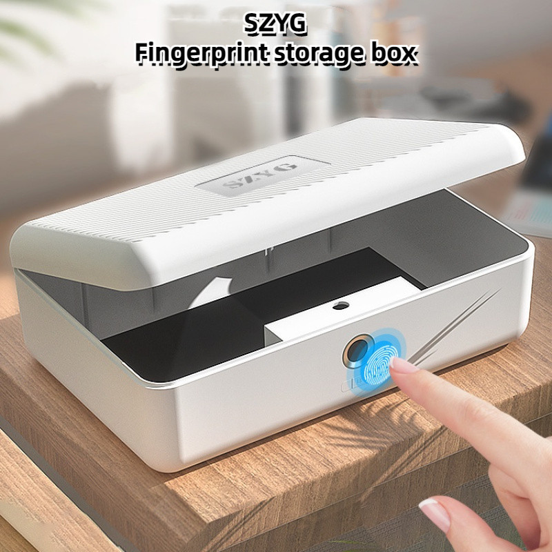Szyg Fingerprint Storage Box Privacy Box Key Document Seal Jewelry Box ...