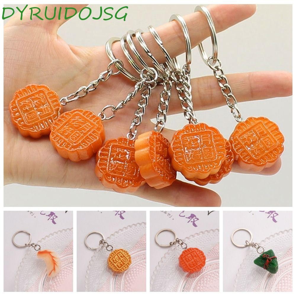 DYRUIDOJSG Mid-Autumn Mooncake Keychain, Mooncake Zongzi Mid-Autumn ...