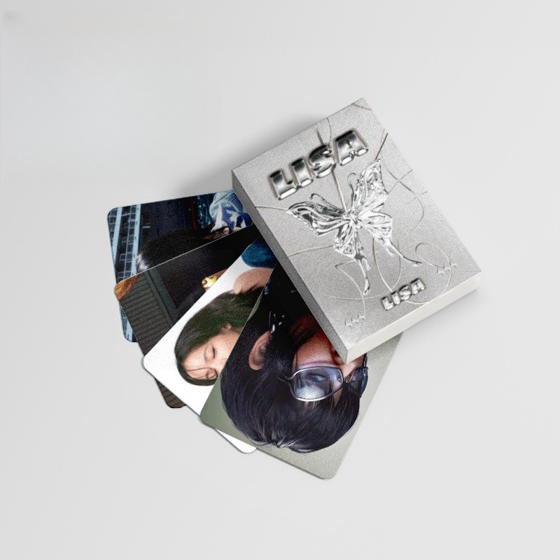 50-124pcs/box BP Laser Holographic Lomo Cards Season's Greetings In ...