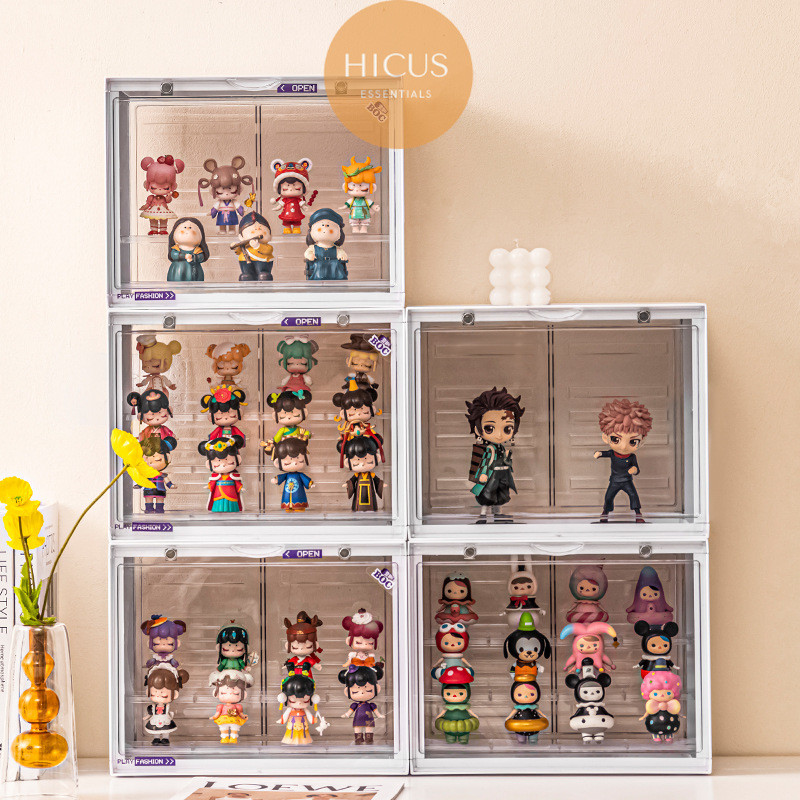 Hicus SG Acrylic Popmart Display Box Figurine Display Case Blind Box ...