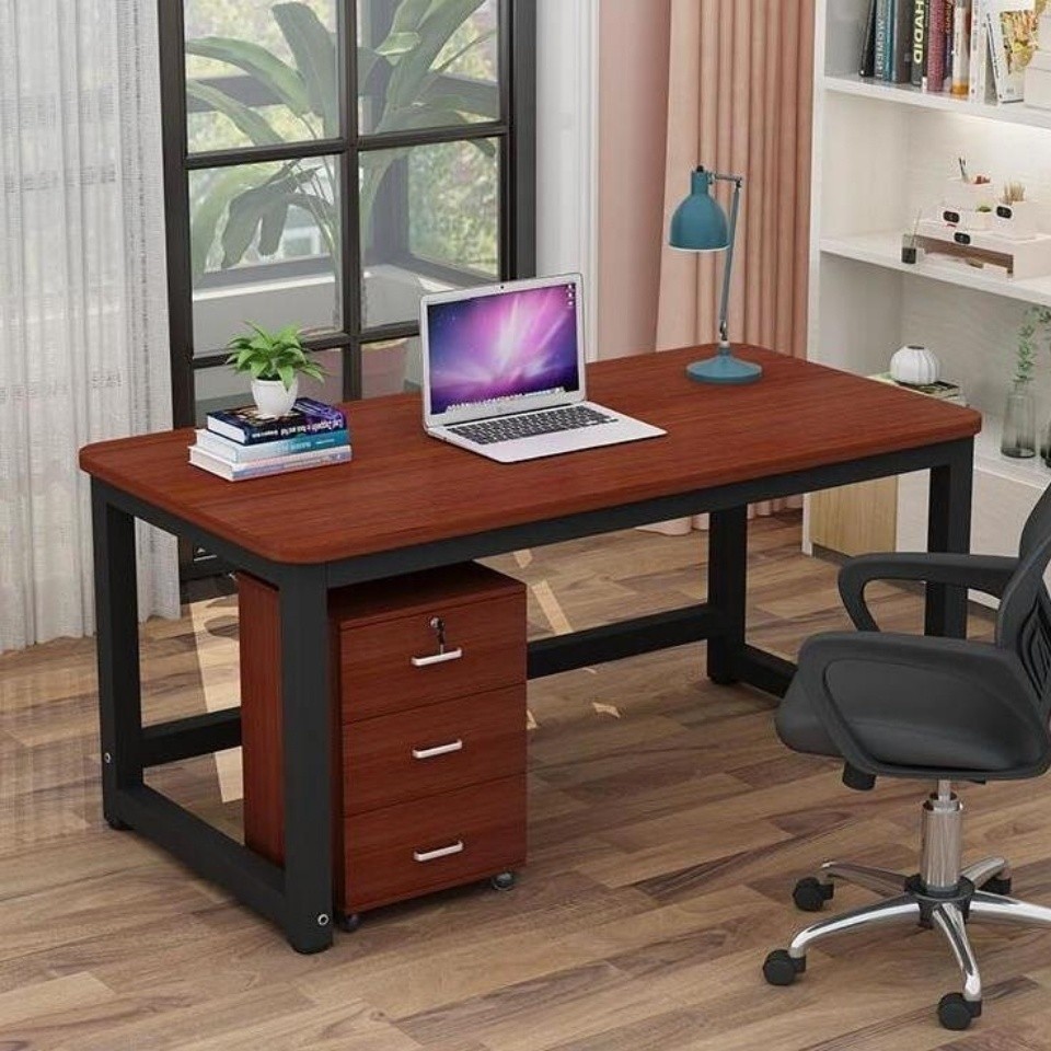 Get gifts/Round Corner Computer Desk Desktop Home Desk Bedroom Double ...
