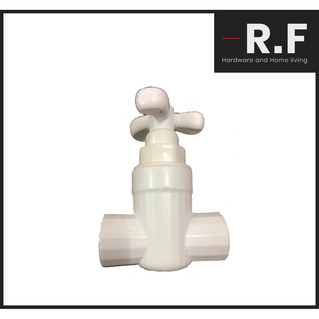 PVC WATER FLOW TAP / KEPALA PAIP PLASTIC 1/2" 1/2 inch 15MM (2 WAY ...