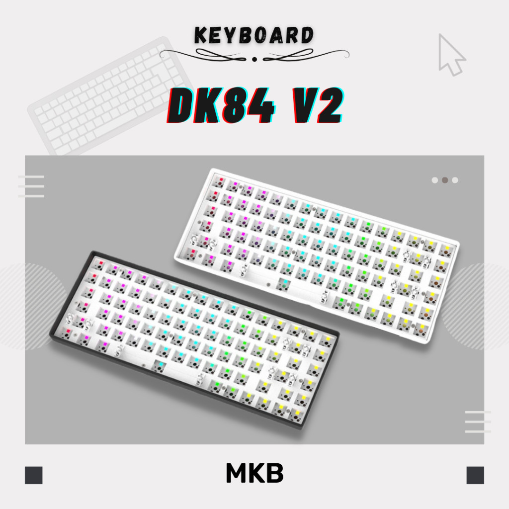 DK84 V2 Mechanical 75% Hot-Swap Customisable RGB Tri-Mode 2.4Ghz ...