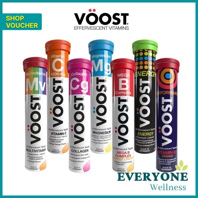 VOOST Effervescent Vitamins – Collagen, Energy, Vitamin C, Magnesium ...