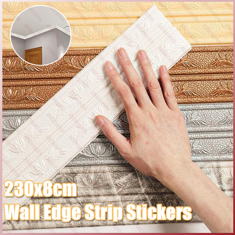 3d Foam Stickers Strip Wall wallpaper Wall wallpaper Wall Border Waist ...