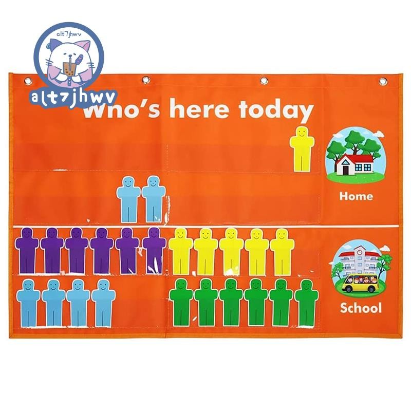Classroom Attendance Chart Helping Hands Pocket Chart,Classroom ...