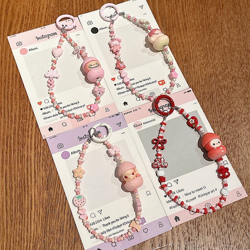 Genuine POP MART Short Version labubu Mobile Phone Lanyard Protective ...