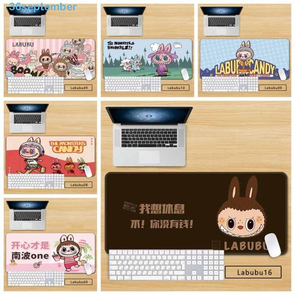 SEPTEMBER Labubu Time Mouse Pads, Anti-Slip Thickened Labubu Keyboard ...