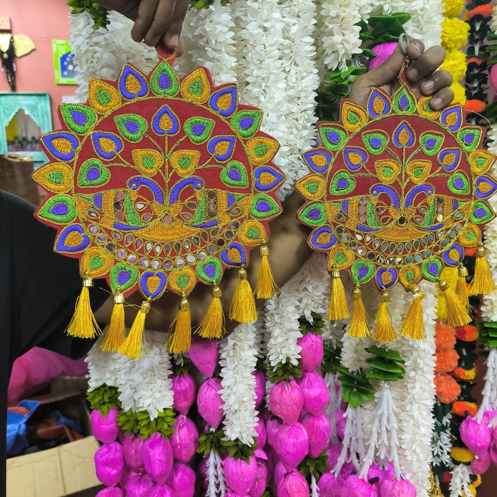 Handicraft Door Hanging Pair Decorative Thoran /Latkan for Home Diwali ...