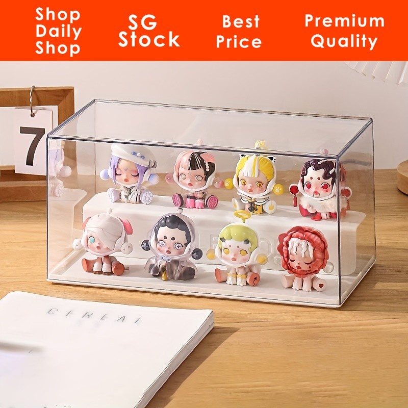 SDS Popmart Display Box Transparent Toy Storage Box Stackable Box for ...
