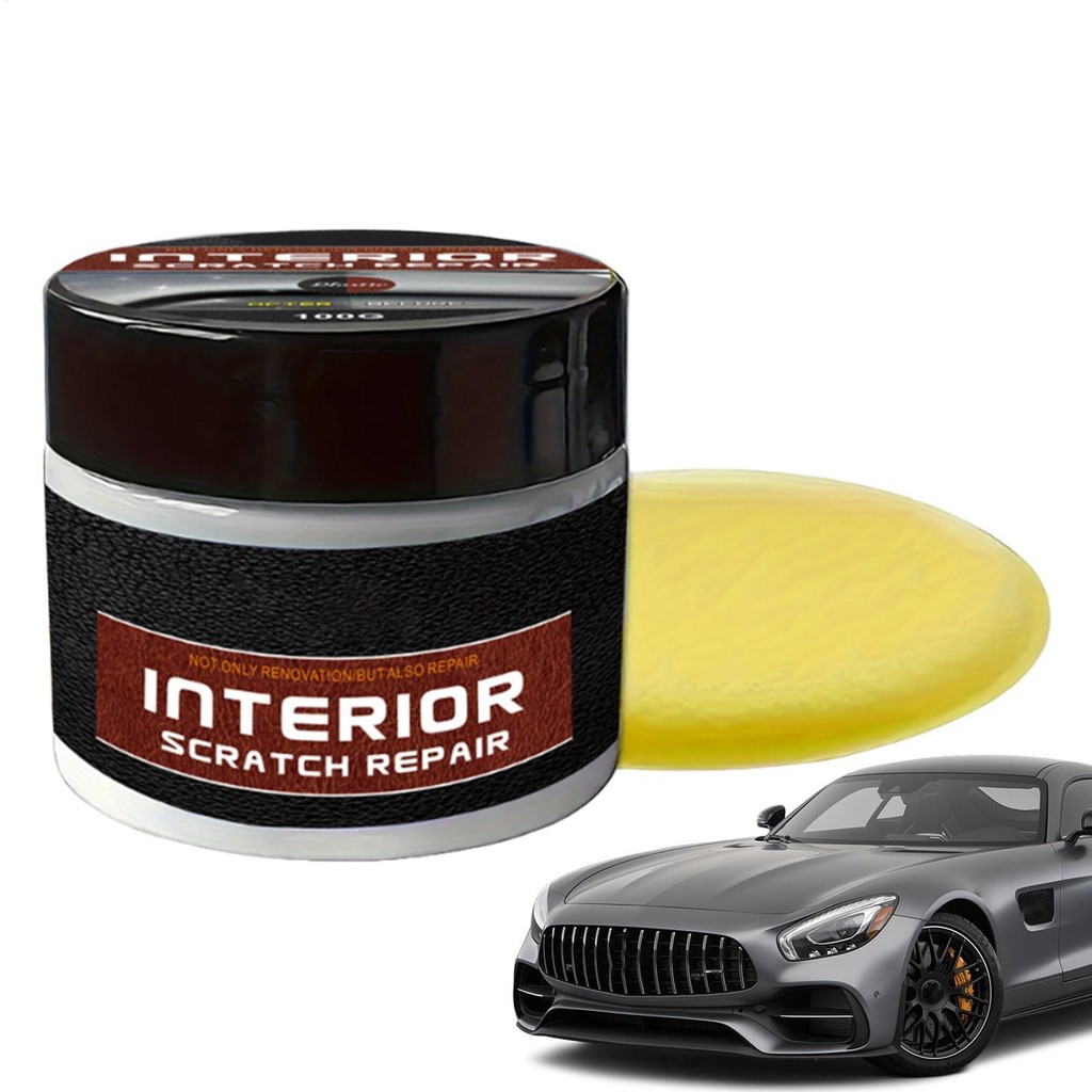 Car Interior Scratch Remover Wax -Clean & Polish For Leather/Plastic ...