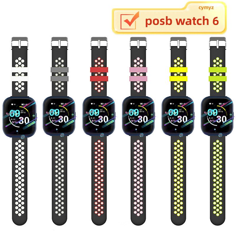 posb watch 6 strap Silicone strap For posb smart buddy watch 6 Strap ...