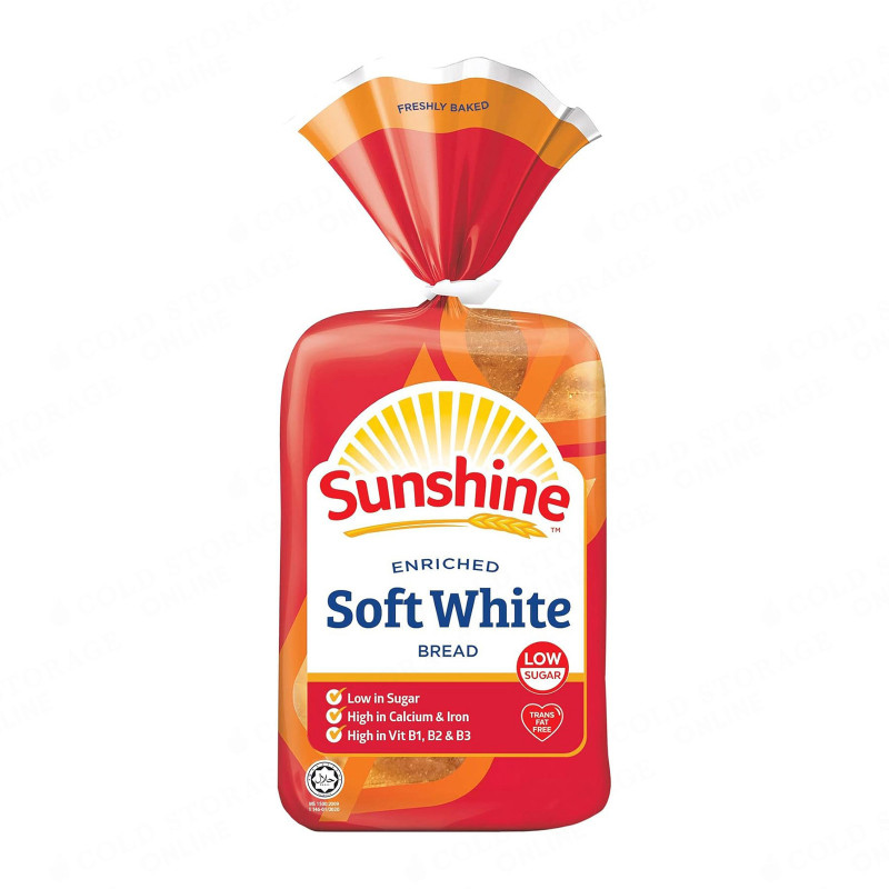 Sunshine Enriched Soft White Low Sugar Bread 400g | Shopee Singapore