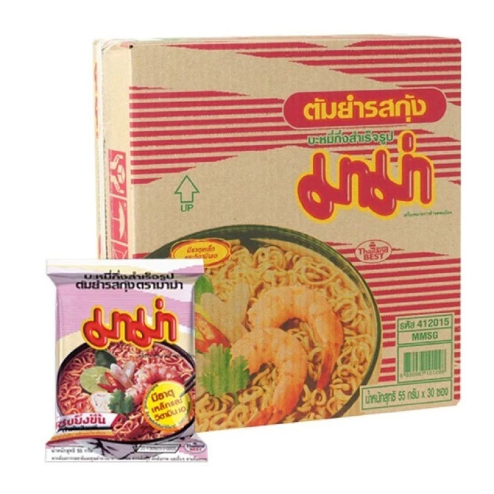 [THAI] MAMA Mee Instant Noodle Shrimp Tom Yum (55g×30 pack) | Shopee ...