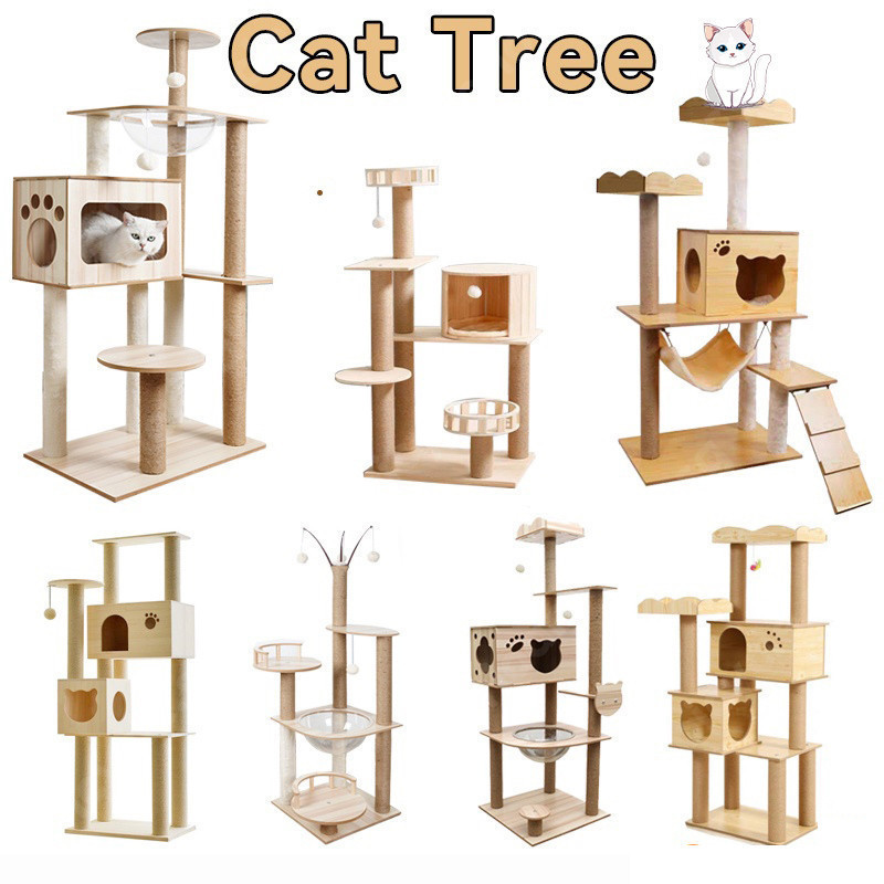 Cat Climbing Frame Cat Nest Cat Tree Integrated Large Cat Scratching ...