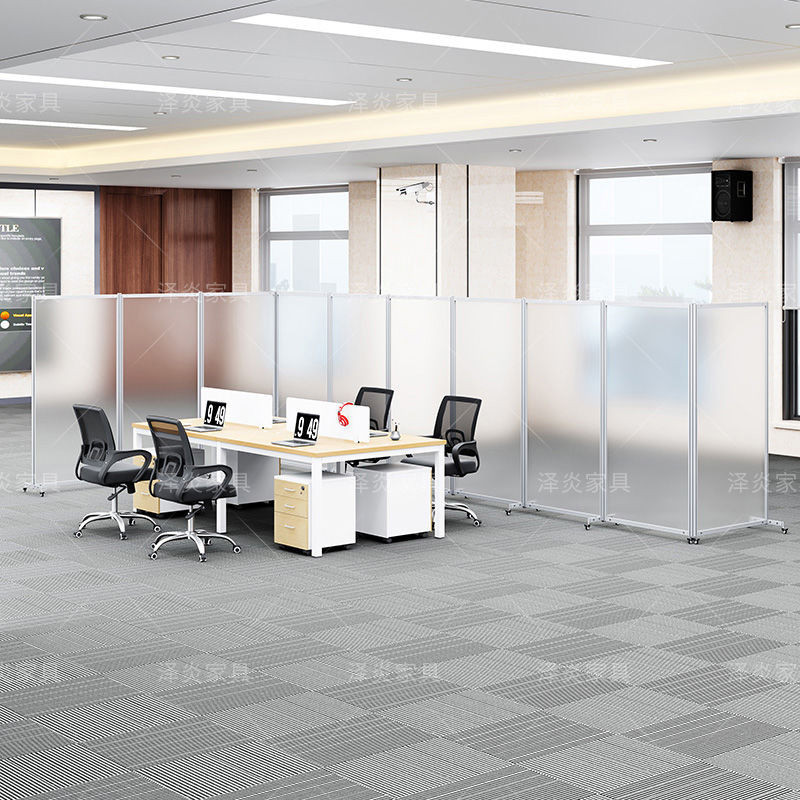 Office Movable Screen Partition Foldable Sliding Company Partition Wall ...
