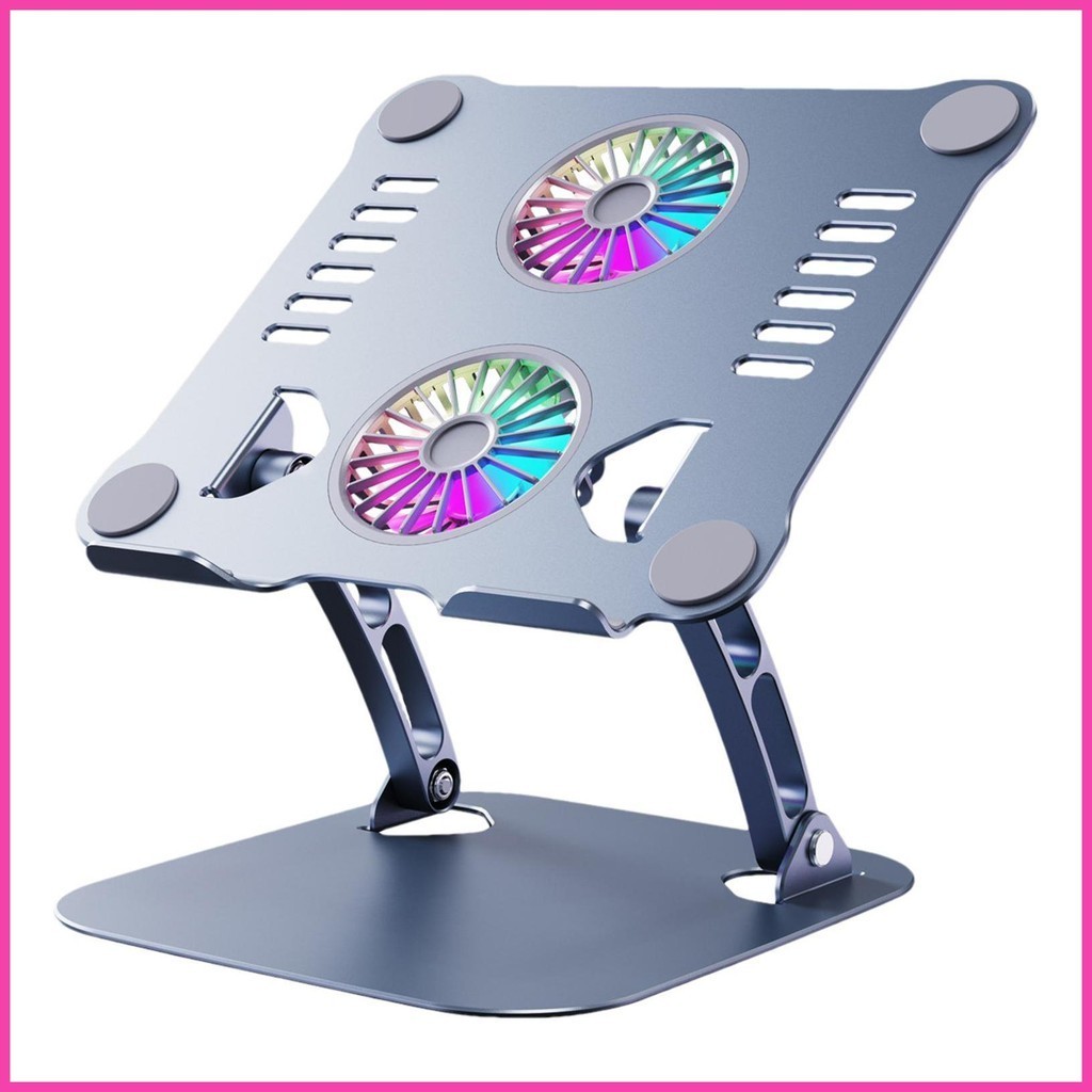 Laptop Stand with Fan Lifting Laptop Cooling Stand Ergonomic Foldable ...