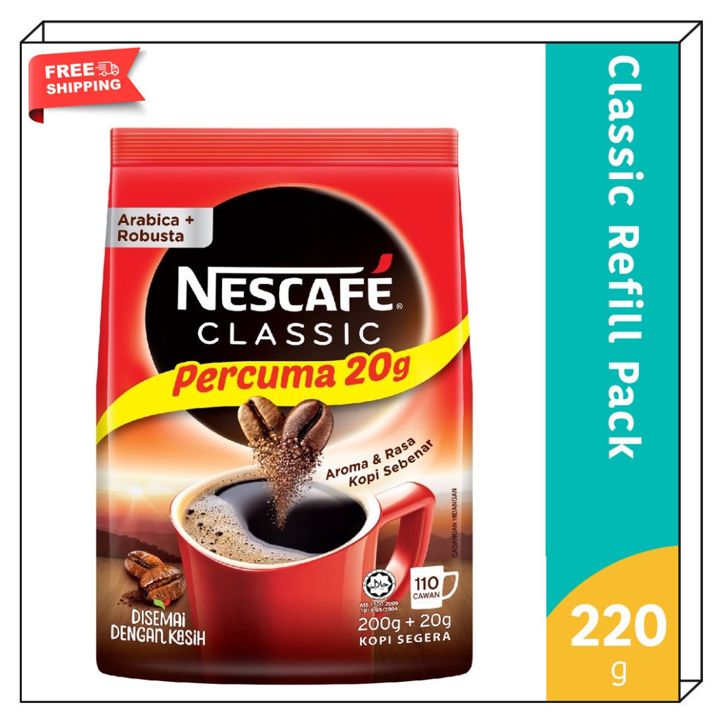 NESCAFE Classic Refill Pack (220g) | Shopee Singapore