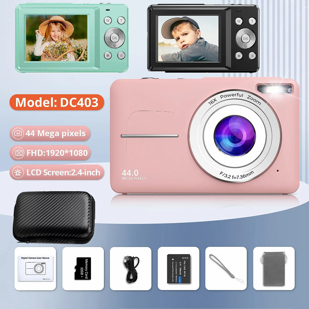 digital Camera HD 1080P 2.4 inchRechargeable Cameras with 16x Zoom ...