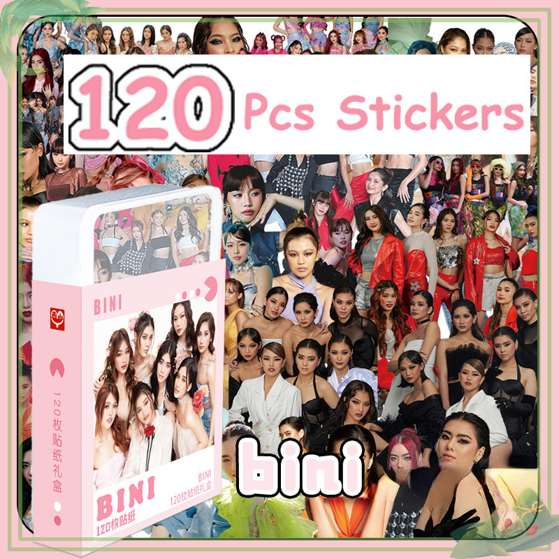 120 Pcs/box Bini Sticker Waterproof Bini All Member Cutout Stickers ...