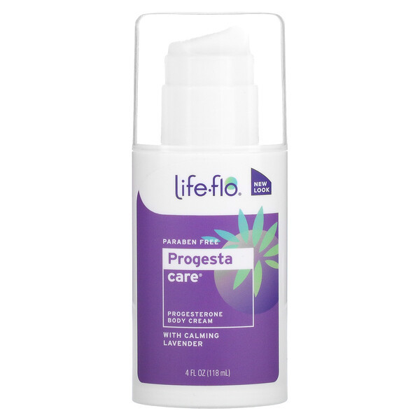 Life-flo, Progesta-Care, Progesterone Body Cream with Calming Lavender ...