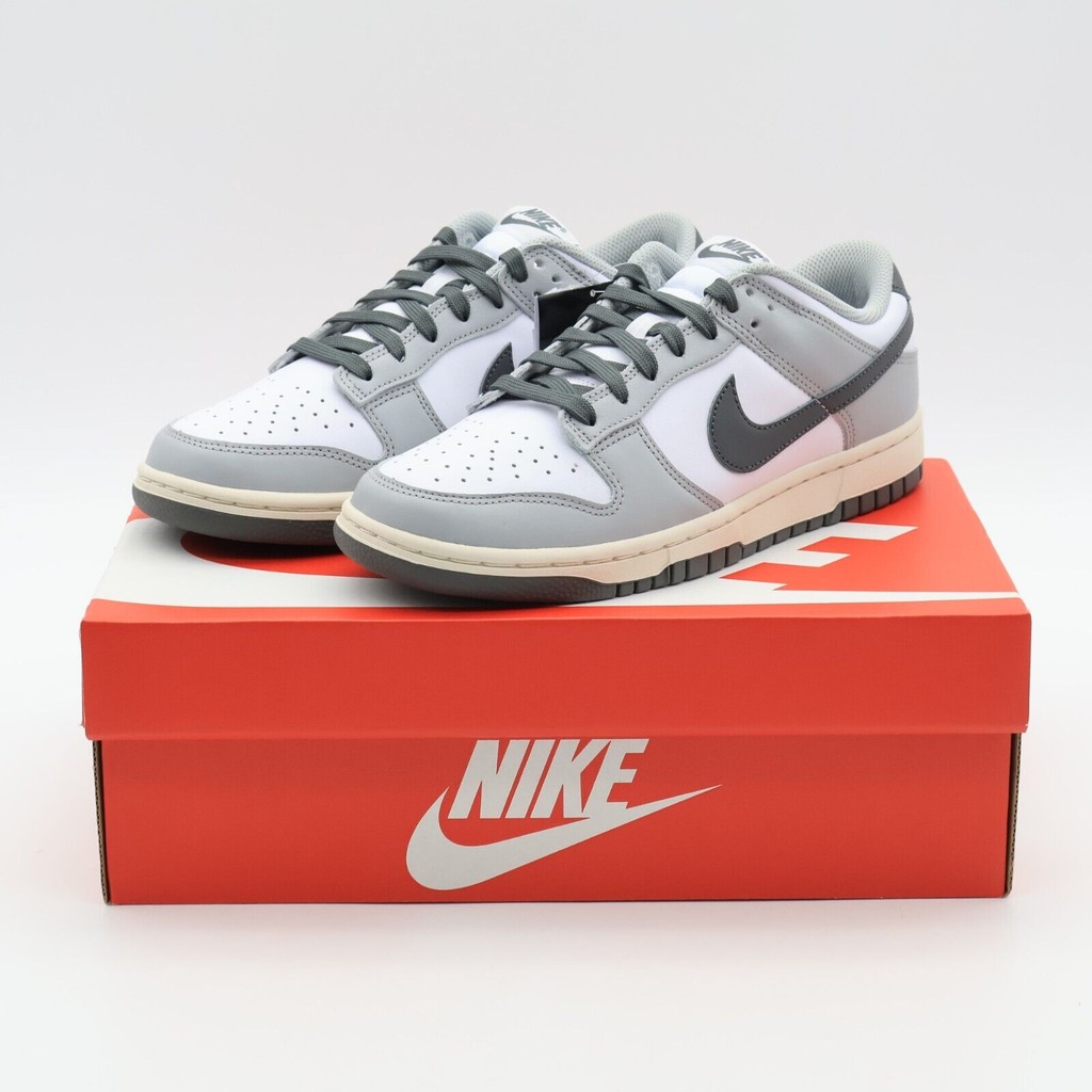 DD1503-117 Nike Dunk Low White Light Smoke Grey (Men's) | Shopee Singapore