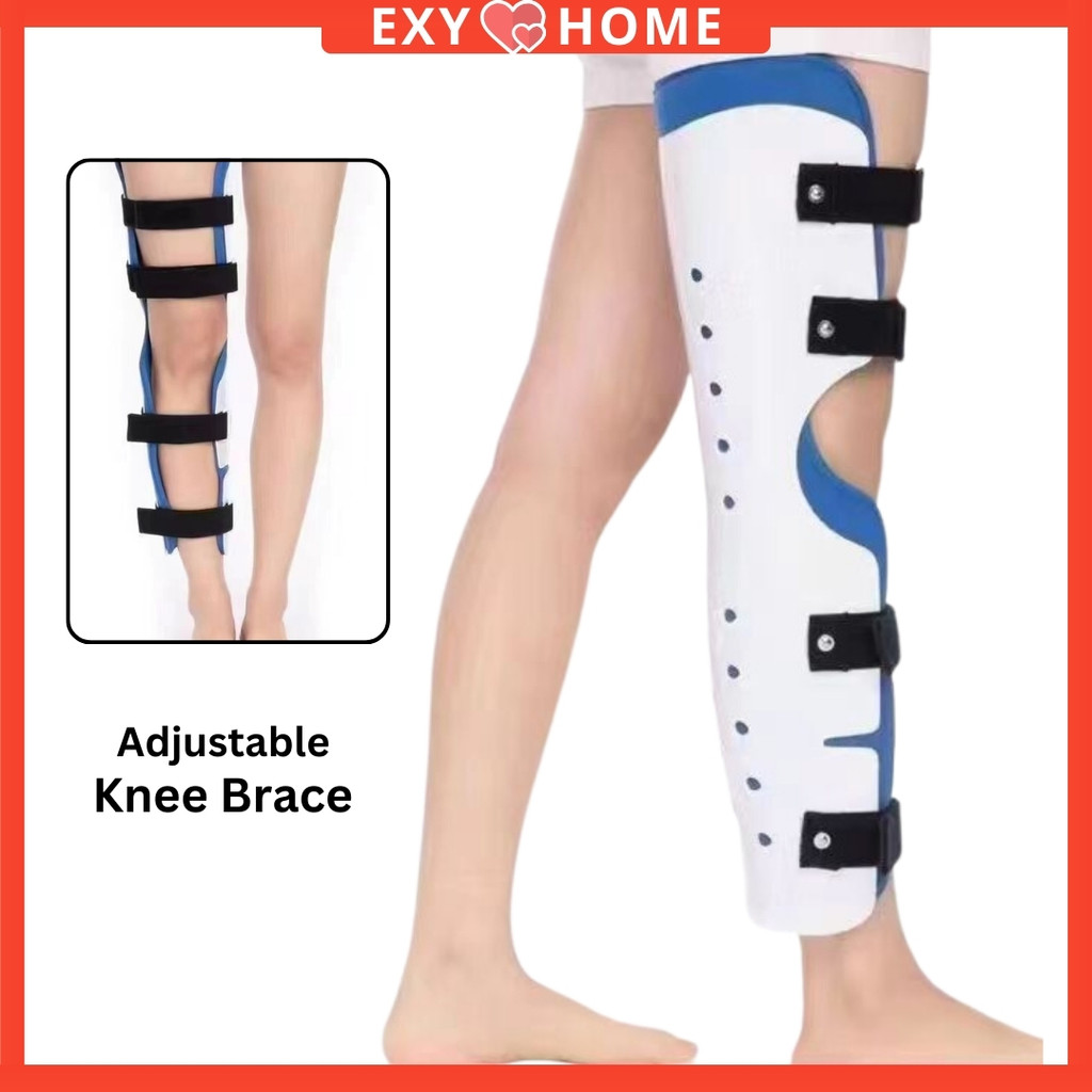 Knee Brace Adjustable Lower Limb Fracture Support Protect Guard Femur ...