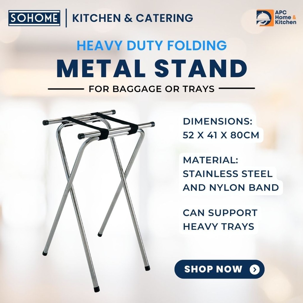 Folding Tray Stand for Buffet Restaurant Catering Bar Tray Baggage ...