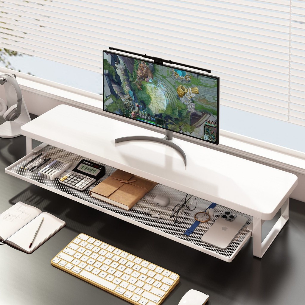 [Time-limited Direct Drop] Computer Elevated Rack with Drawer Desk ...