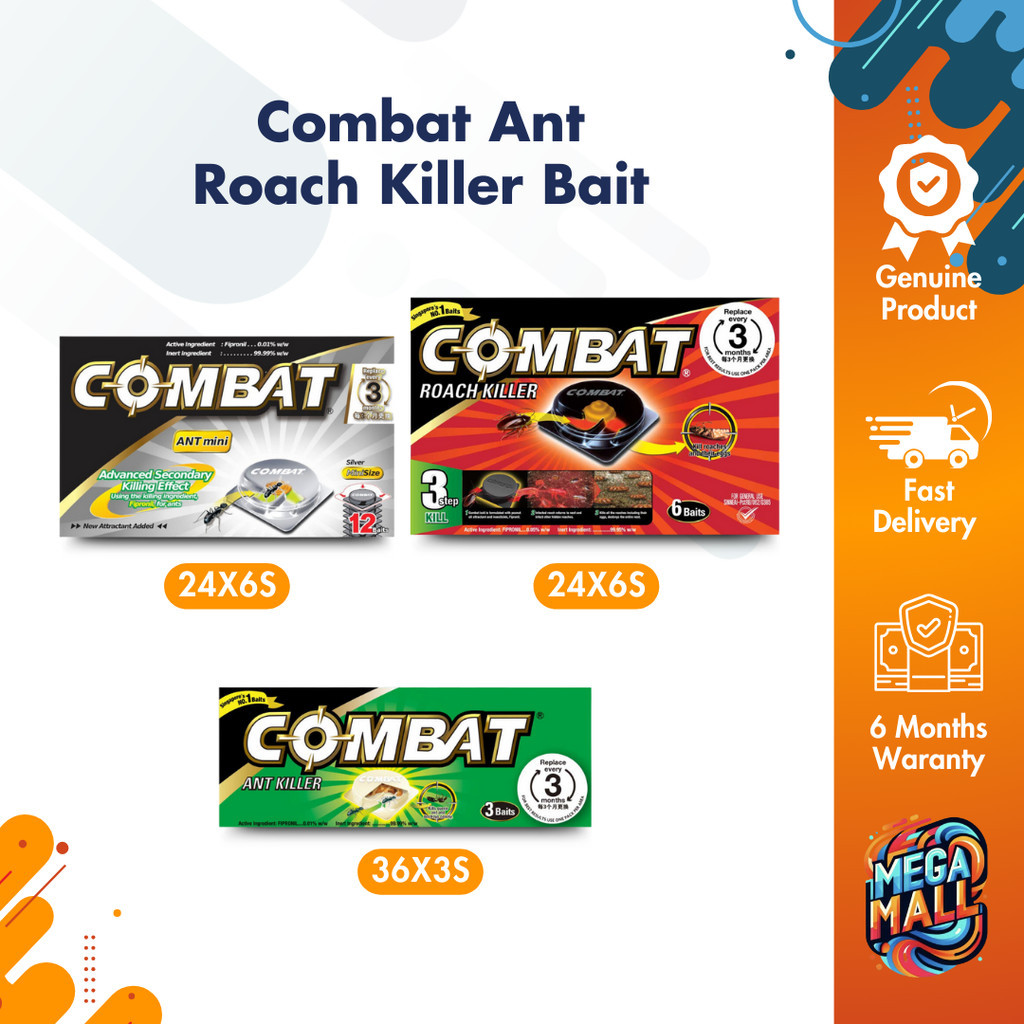 Combat Ant Roach Killer Bait - Effective, Powerful, Long-Lasting, Fast ...
