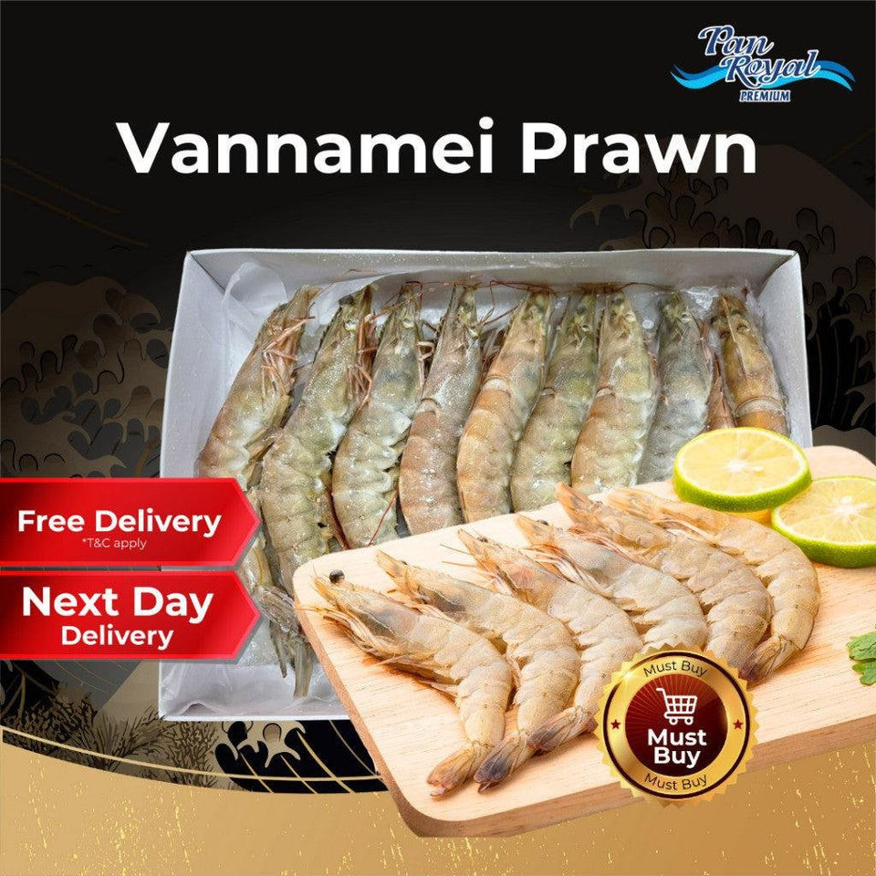 [PAN ROYAL] Frozen Vannamei Prawn 16/20 (1kg +/-) | Shopee Singapore