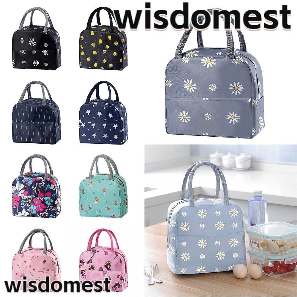 WISDOMEST Lunch Bag for Women, Reusable Small Lunch Box Lunch Bag ...