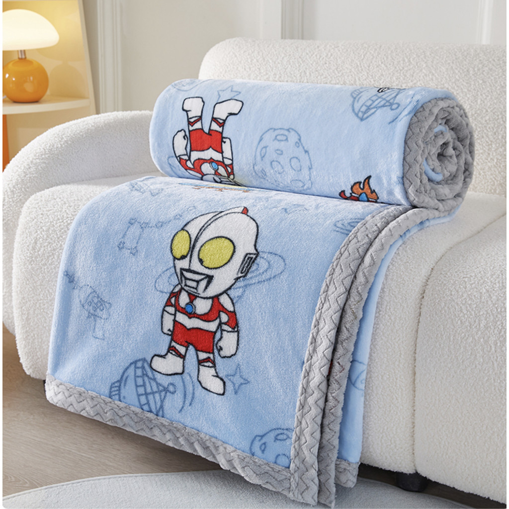 Cartoon Ultraman Blanket Milk Velvet Kid Boy Napping Quilt Thin ...