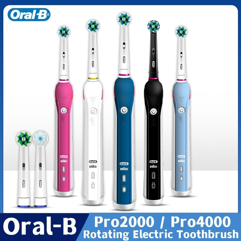 Oral B Electric Toothbrush Pro4000 3D Smart Series Ultrasonic Electric Toothbrush Visible ...