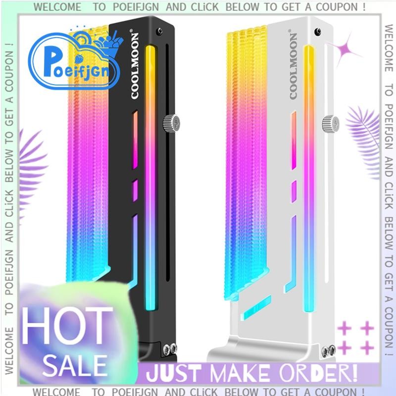 【Poeifjgn 】COOLMOON Graphics Card Holder 5V ARGB Vertical Graphics ...