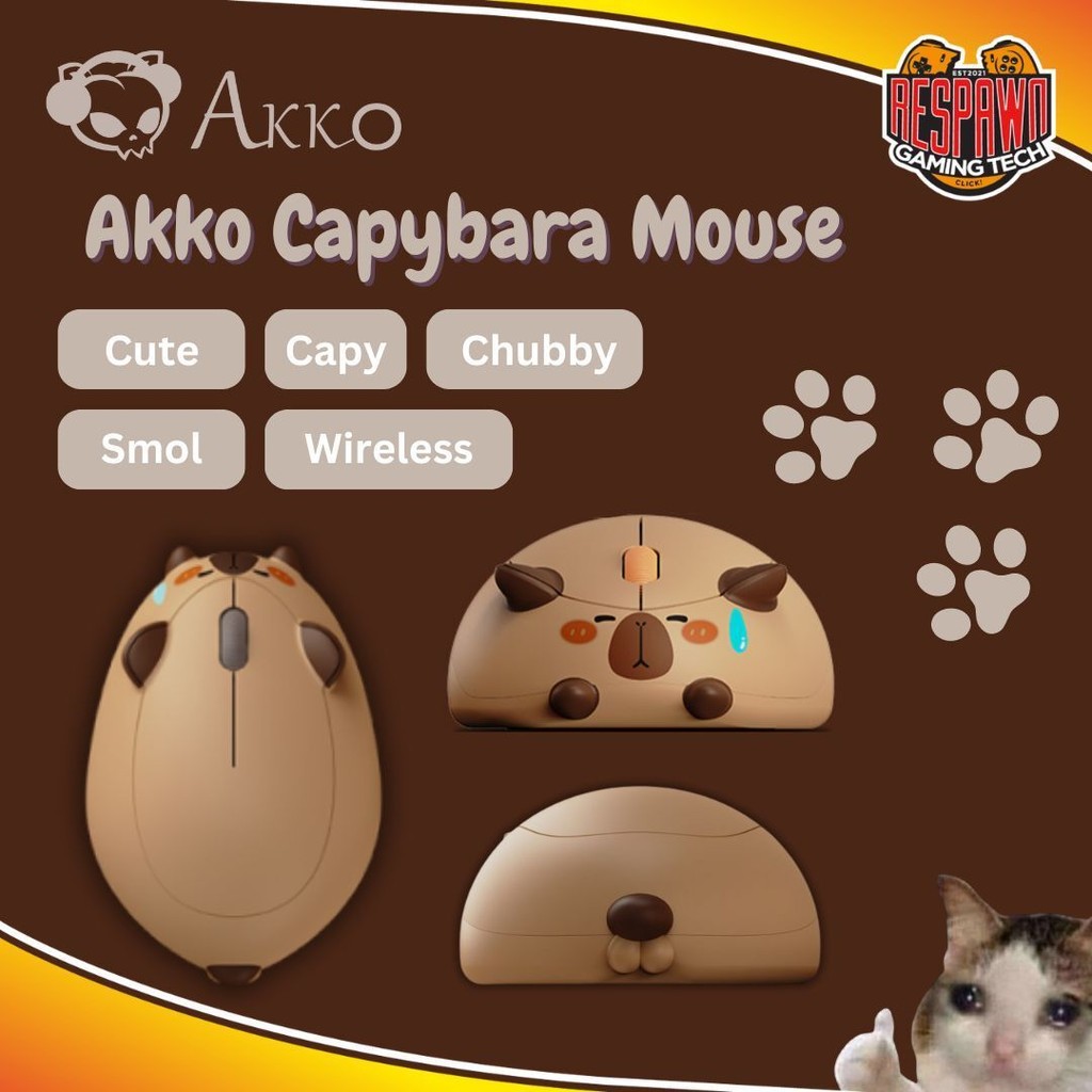 Akko Capybara Themed Wireless Mouse | Shopee Singapore
