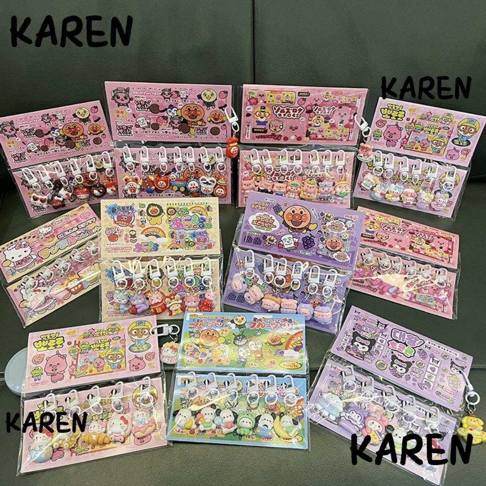 KAREN Hello Kitty, Crayon Shin-chan Cartoon Sanrio Keychain, Panda ...