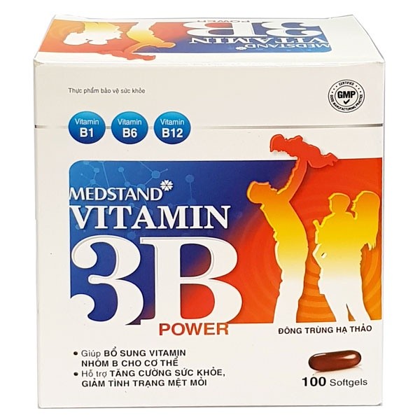 Vitamin 3B POWER – Helps supplement B vitamins for the body, reduce fatigue, improve health (100 ...