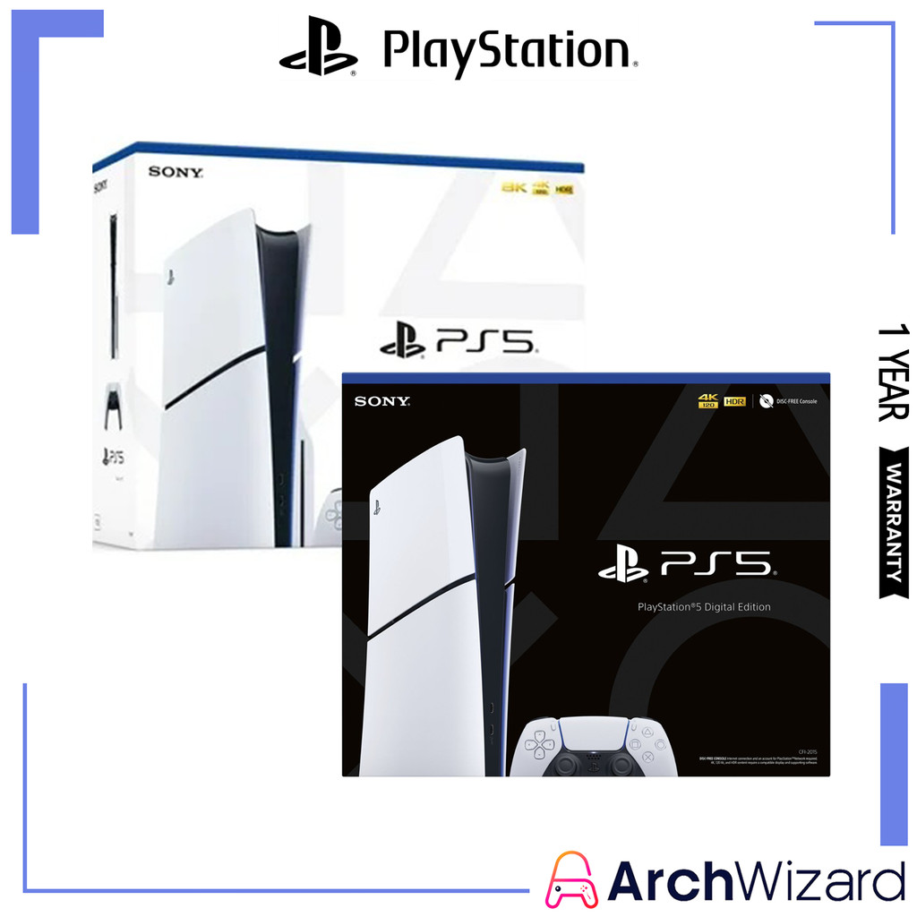 PlayStation 5 Slim Digital & Disc Edition - PS5 Slim Disc PS5 Slim Dig ...