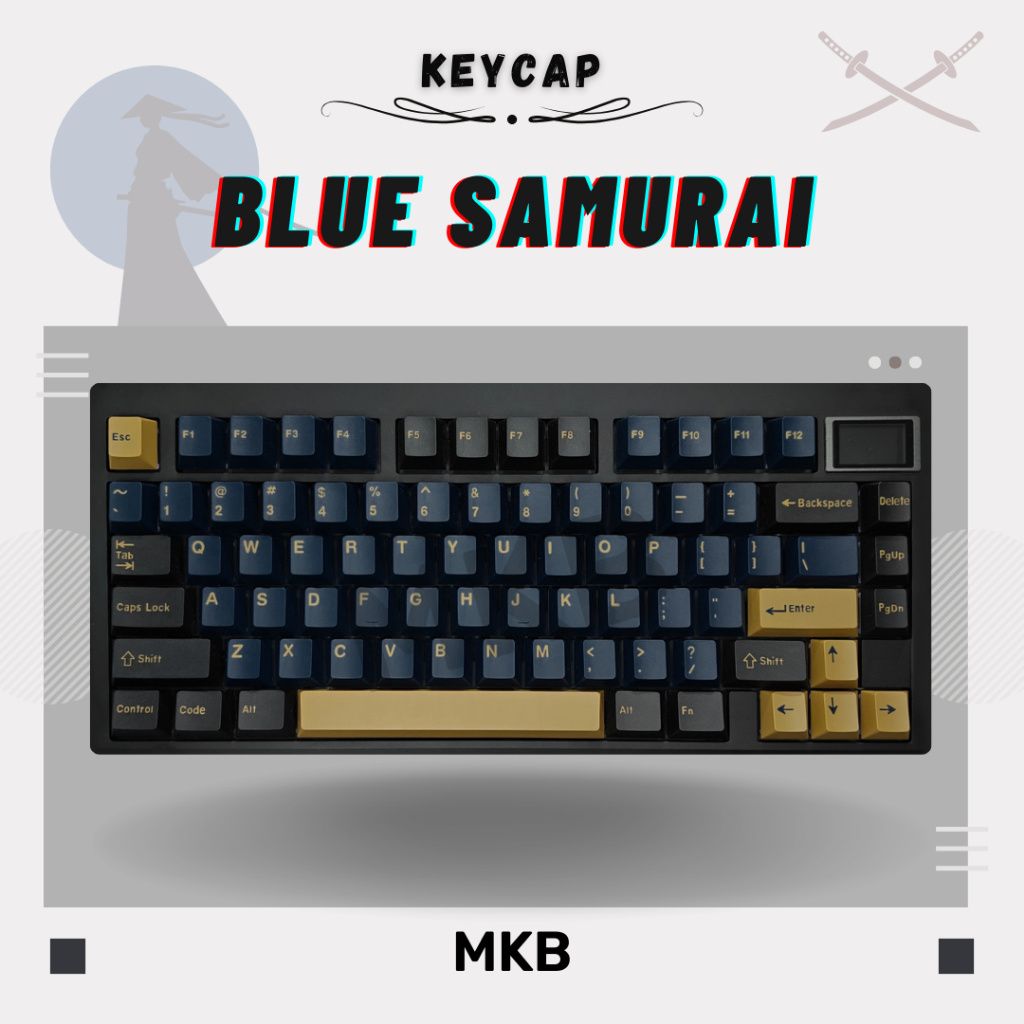 [READY STOCK] Blue Samurai ABS Double Shot Keycap Set for Mechanical ...