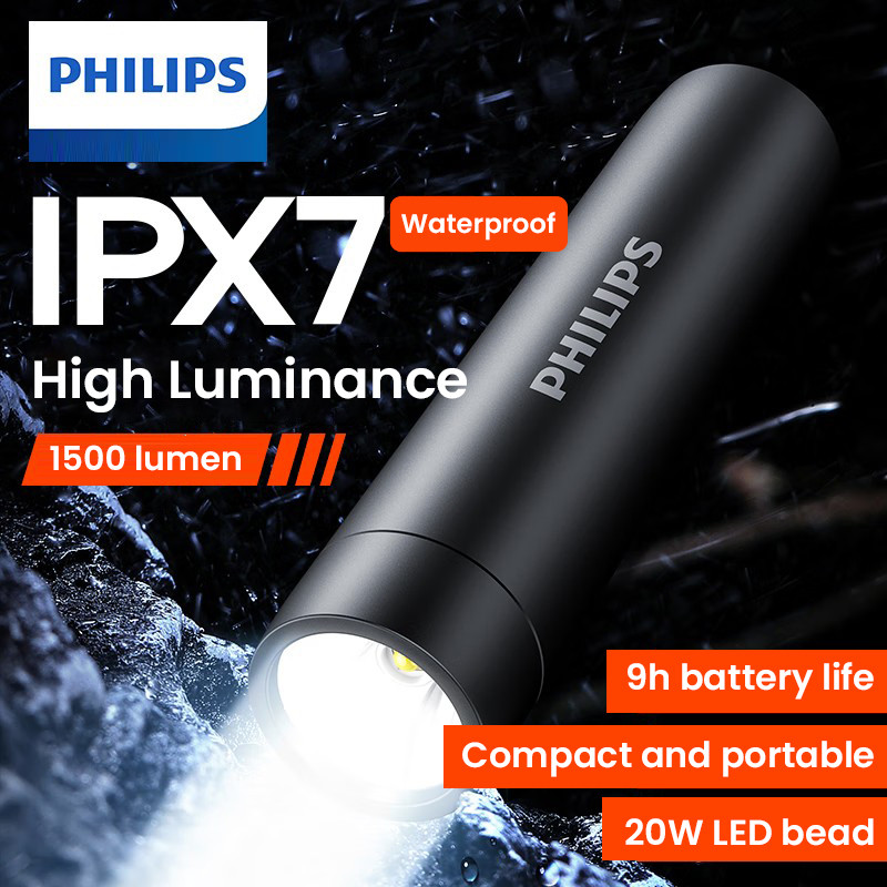 Philips EDC Flashlight SFL2202 Stepless Dimming 4 Modes | Shopee Singapore