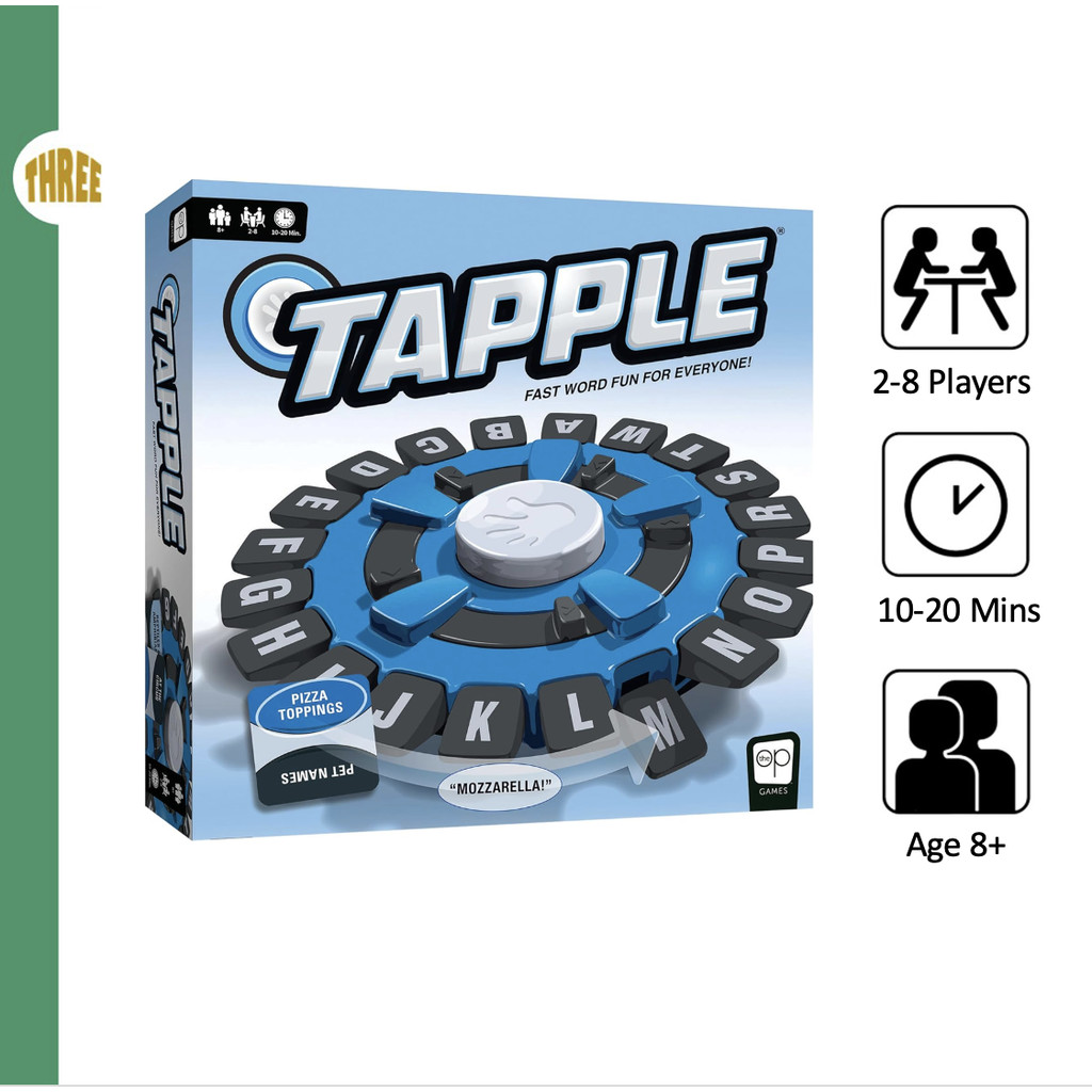[Local Store]Tapple Fast Word Game Fast-Paced Family Board Game ...