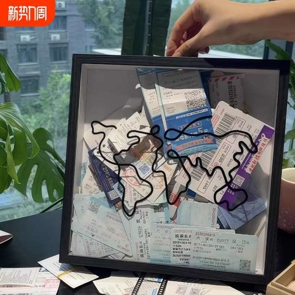 Ticket Stub Storage Photo Frame Concert Ticket Travel Ticket Postcard ...