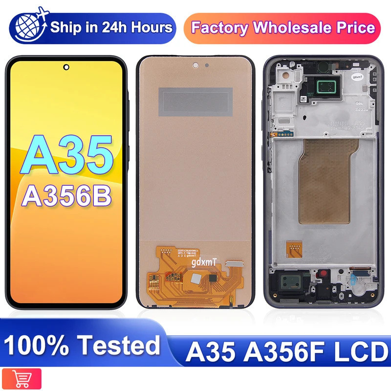AMOLED For pantalla a35 5g samsung lcd A356B A356E A356U Display Touch ...