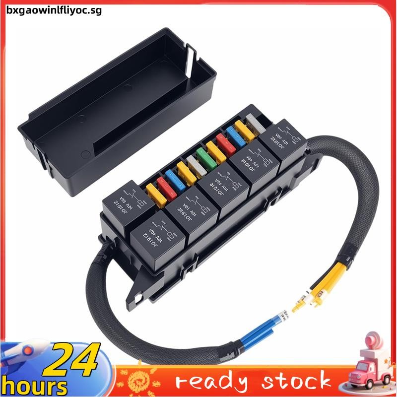12V Fuse and Relay Box, 11 Way 4 Pin 6 Slot, Fuse Relay Block ...