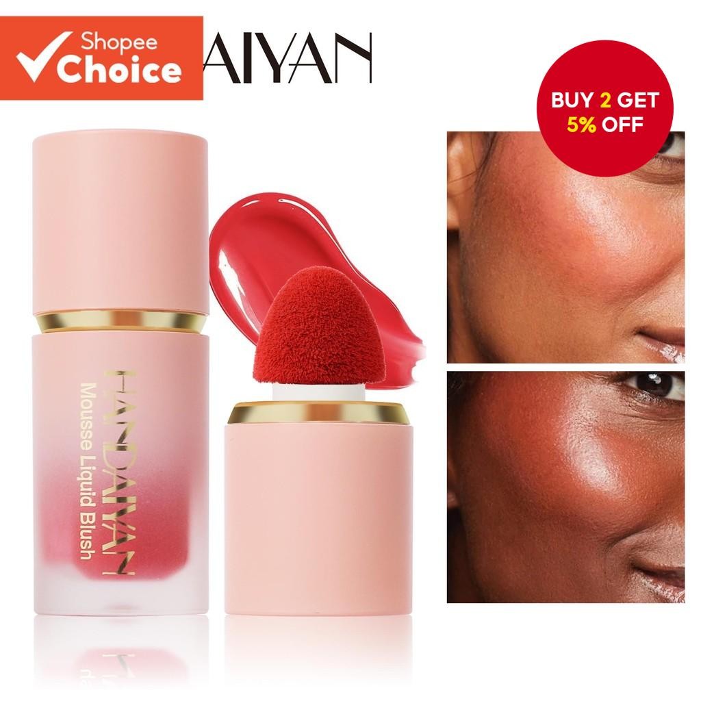 Handaiyan Natural Nude Liquid Blush 6.5ml-Long-Lasting Pigmented Matte ...