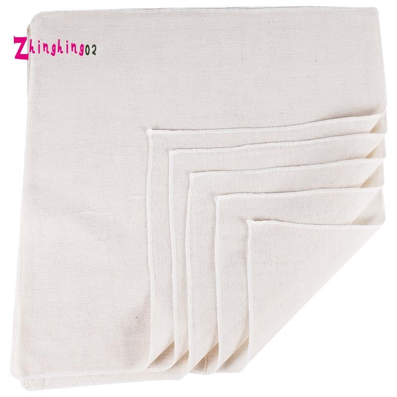 Muslin Cloths for Cooking, Pack of 5 (50X50CM), Unbleached, Cotton ...